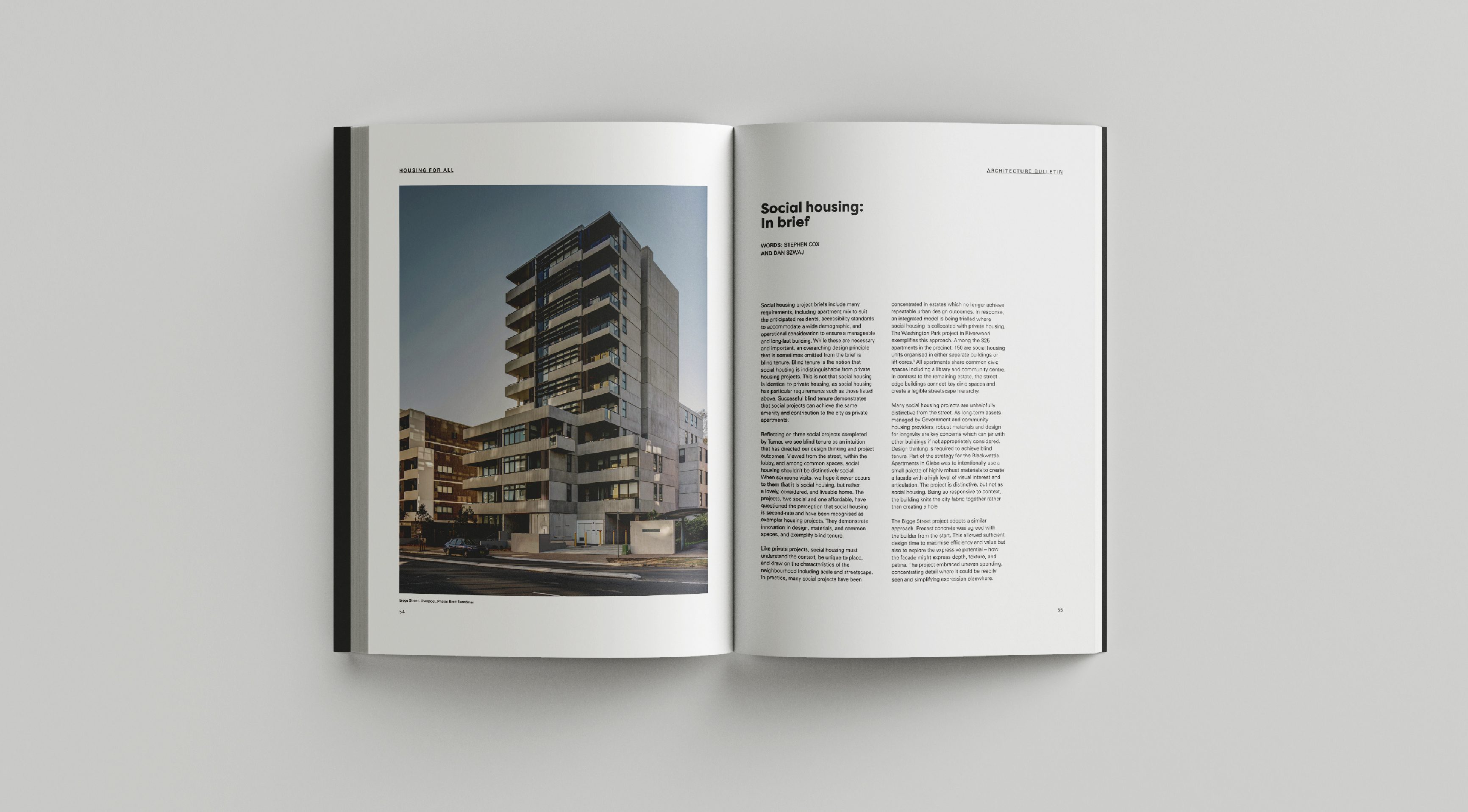 Architecture Bulletin - Housing for all - TURNER